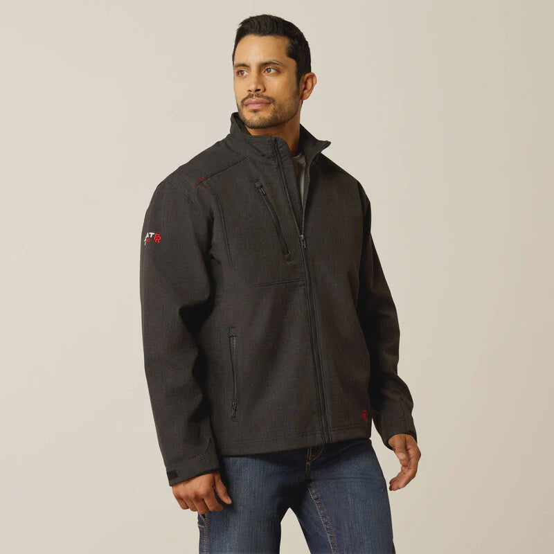Ariat Men's Flame Resistant Team Logo Softshell Flame Resist Jacket Bl ...